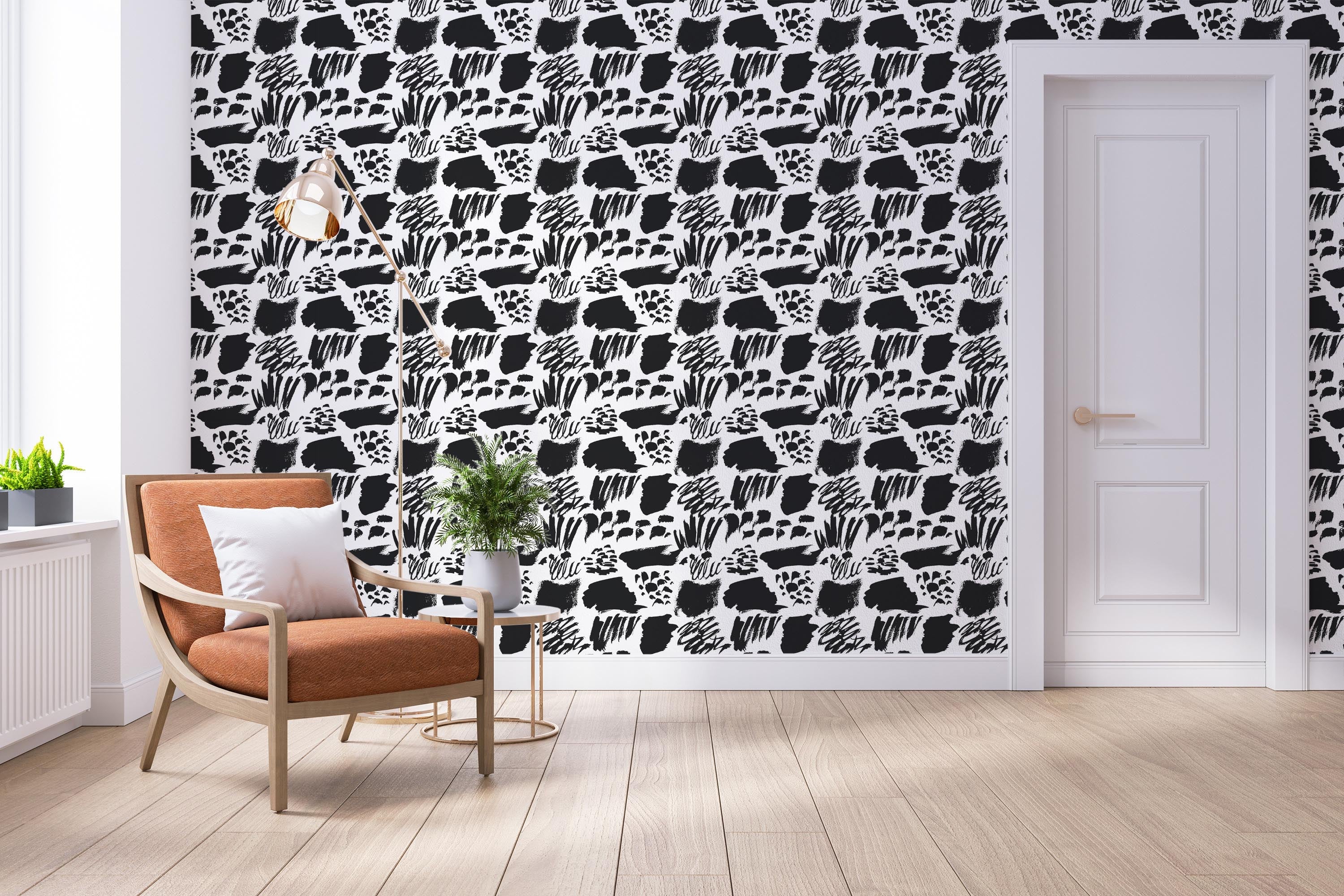 Painterly Strokes Wallpaper | Leroy Merlin