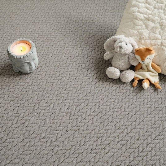 Moquette en laine, jute et sisal - Esprit - Gris - Rouleau de 4m x 1m ...