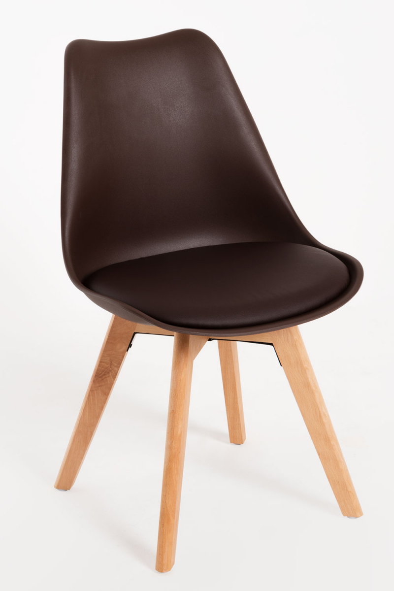 Pack 4 Sillas Synk Basic - Marrón | Leroy Merlin