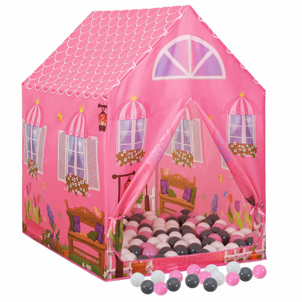Tonnelle de jardin | Tente de jeu pour enfants avec 250 balles Rose ...