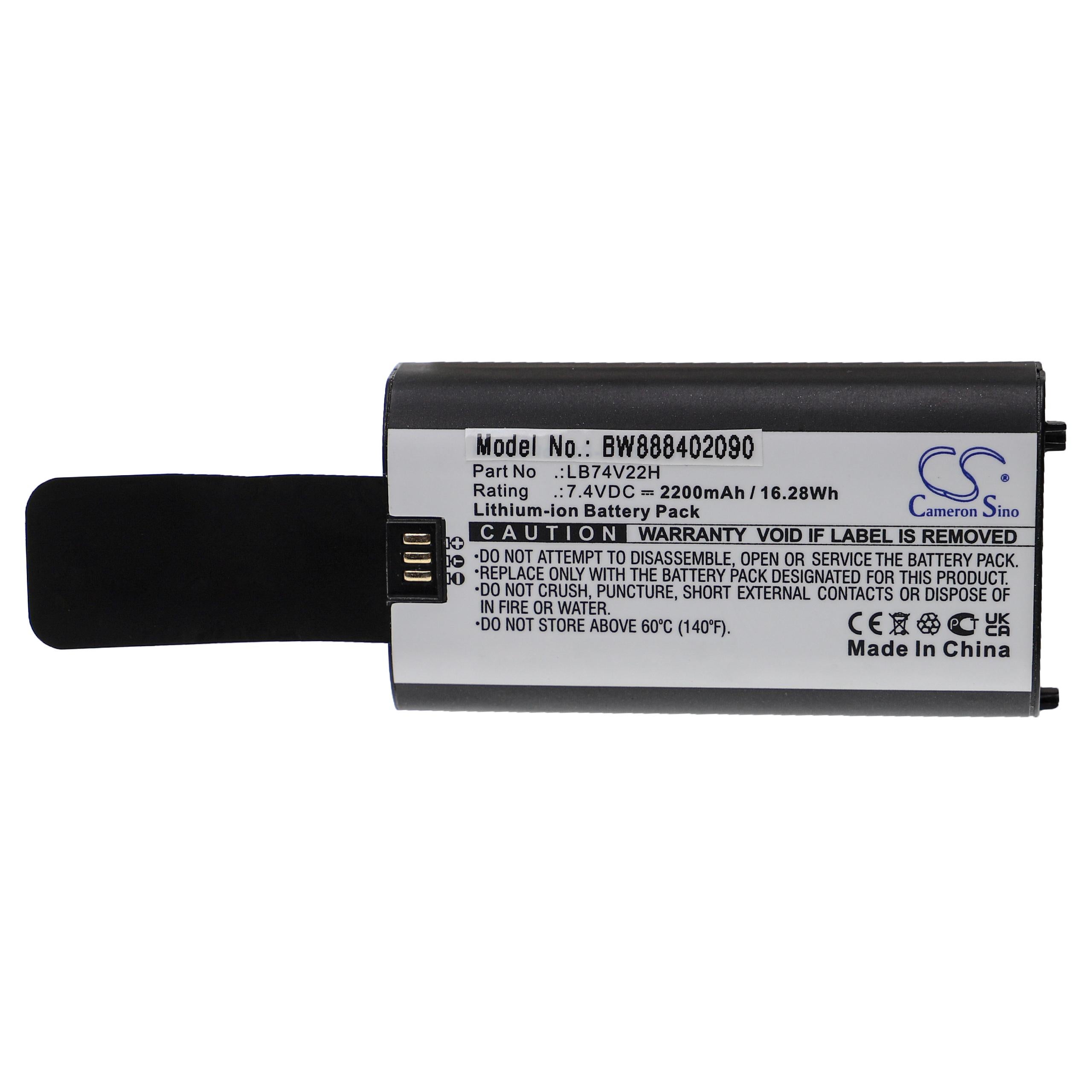 Vhbw Batterie compatible avec Newland SP60, SPG7 scanner de code-barre ...