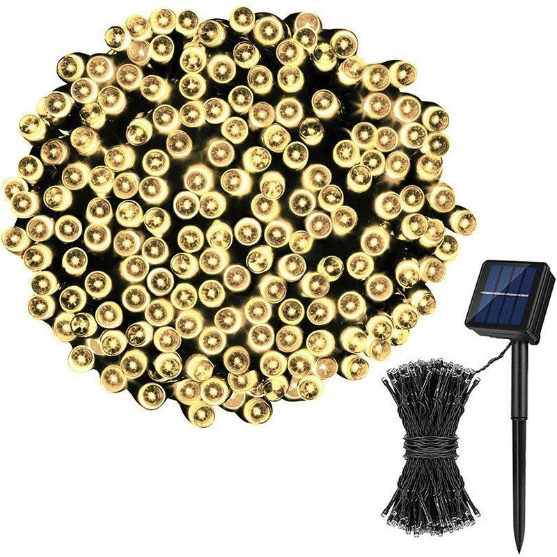 INS extérieur Solar String Lights LED Waterproof 8 Functions Ground ...