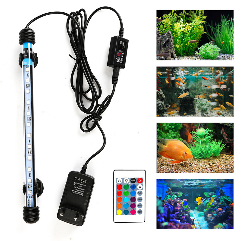 4W LED Acuario Iluminación Acuario Luz RGB Fish Tank Spotlight ...