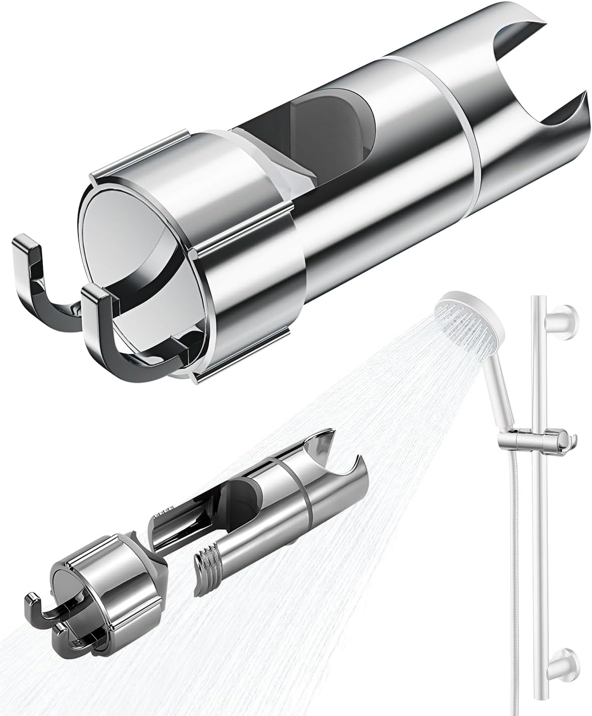 Support de douche universel, support de douche réglable de 16 à 27 mm ...