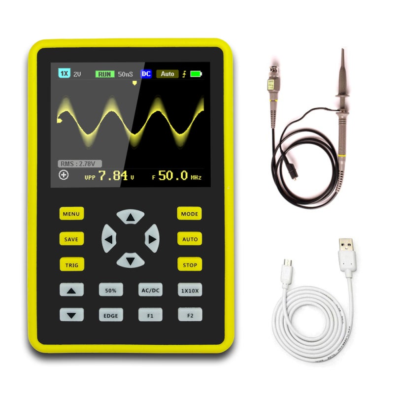 Oscilloscope numérique 5012H avec écran LCD 2,4 pouces, bande passante ...