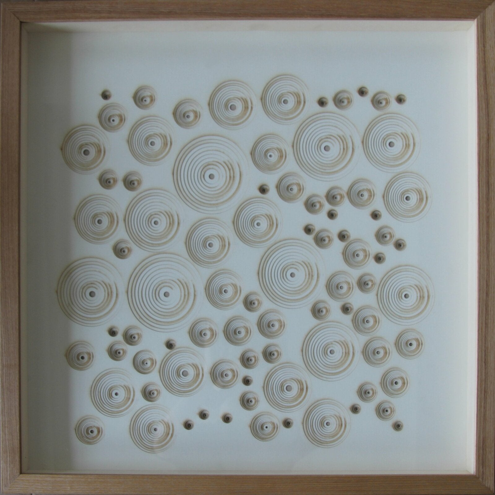 Tableau encadré atmosphère 60 x 60 cm Gris, bois | Leroy Merlin
