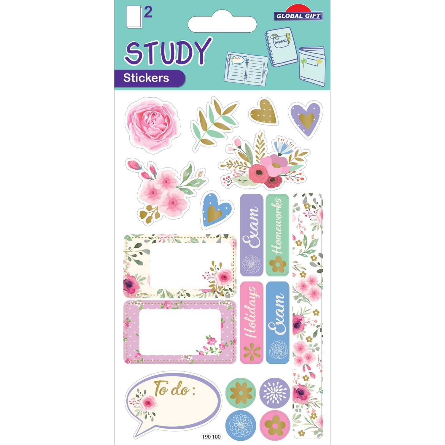 20 Stickers et étiquettes - Bullet journal et Agenda - Romantique ...