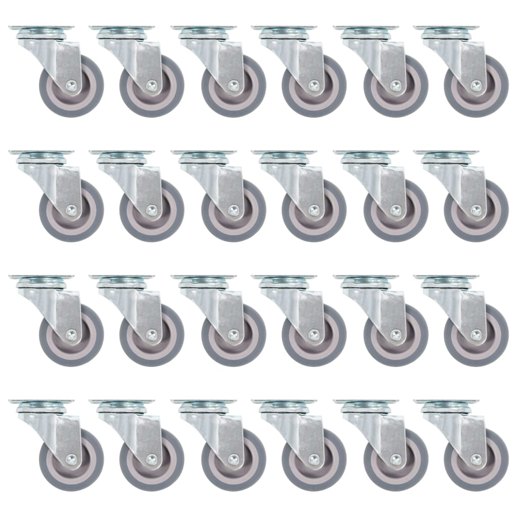 Maison Exclusive - 48 pcs Roulettes pivotantes 50 mm | Leroy Merlin