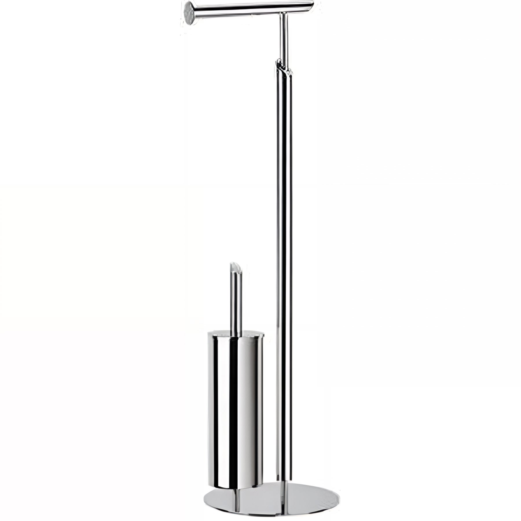 Ensemble porte papier toilette WC et brosse WC sur socle posé au sol ...