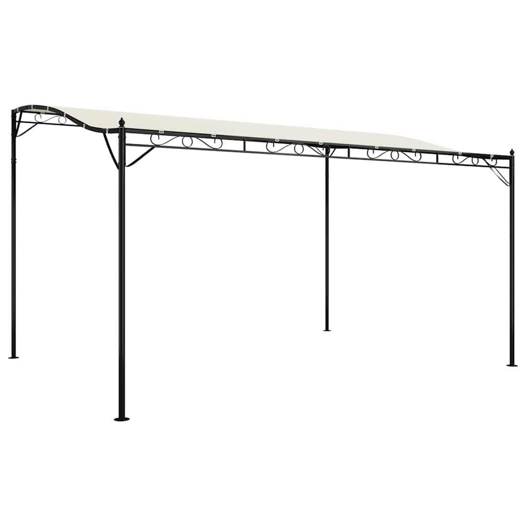 Store banne en acier et toile couleur crème 4x3 m 180 g/m2 - COMFORTXL ...