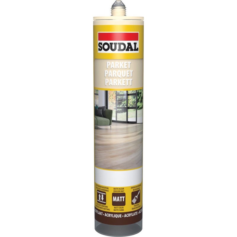 Mastics rebouchage acrylique parquet coloris gris foncé cartouche de ...