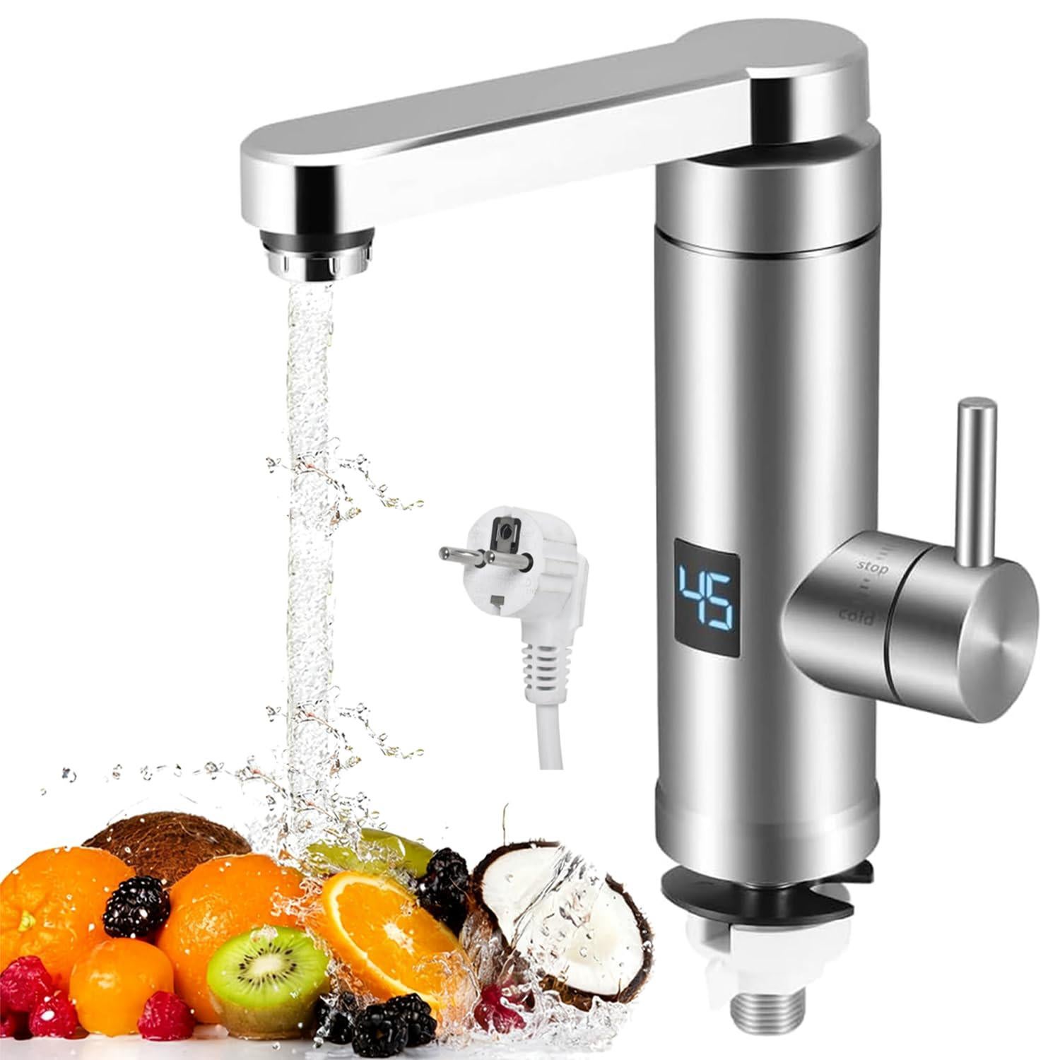 Chauffant Instantané, Réglable Température Acier Inoxydable Robinet ...