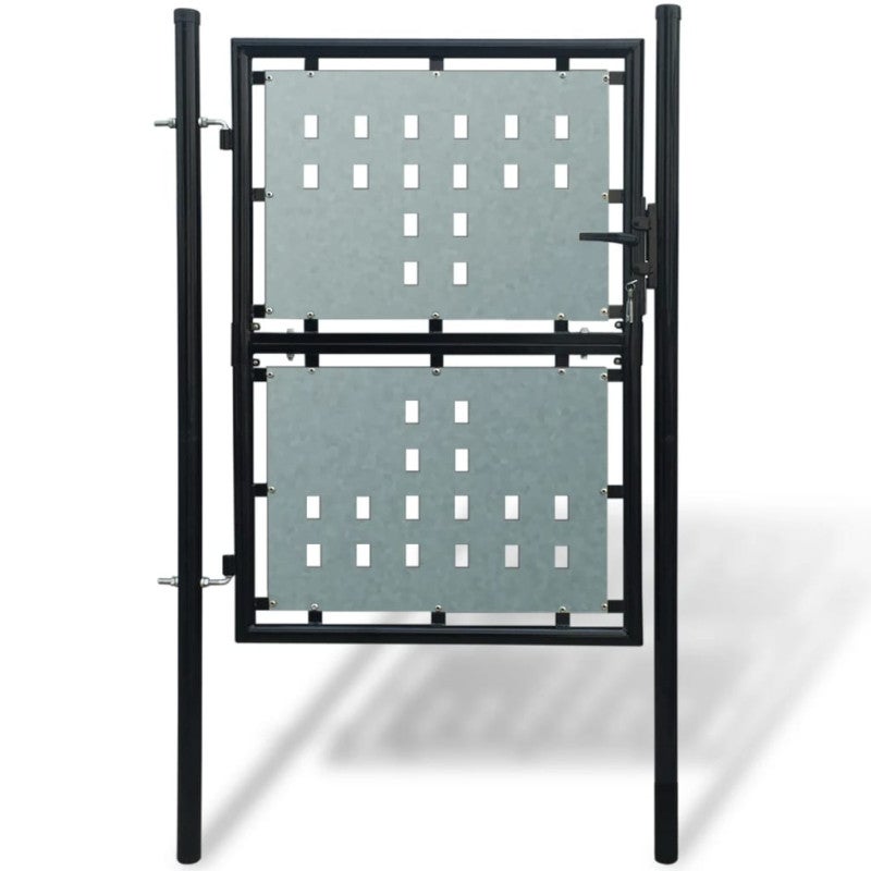 Portail simple de clôture Noir 100x200 cm | Leroy Merlin
