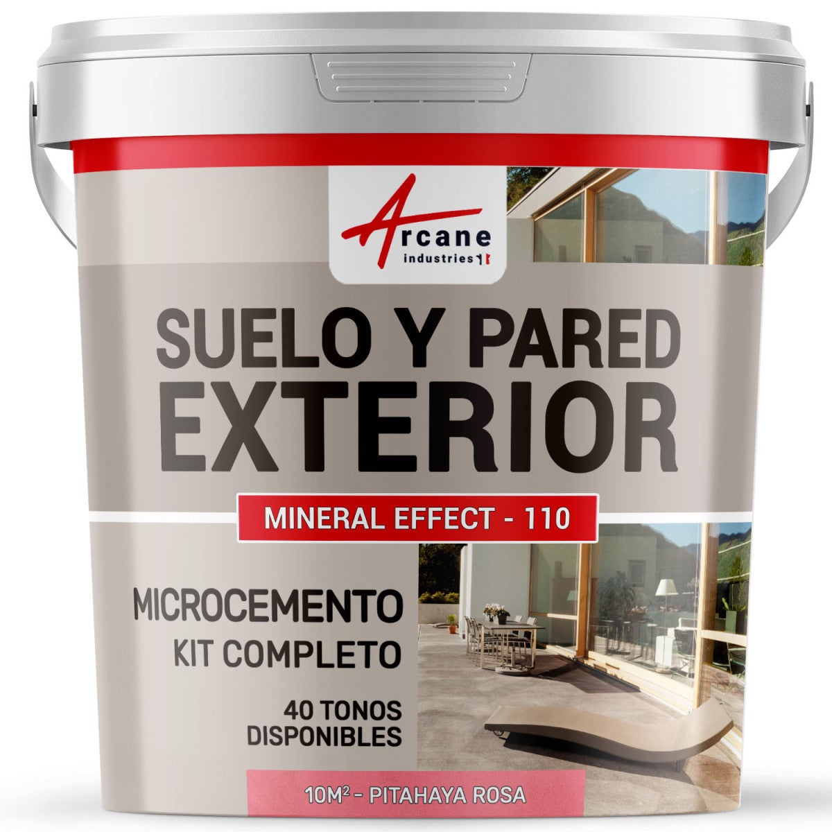 KIT HORMIGÓN PULIDO EXTERIOR: Para suelo, pared, terraza, balcón - 10 ...