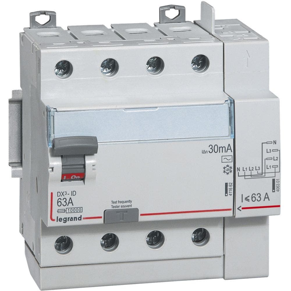 Legrand - Interrupteur différentiel 40A 400V~ 30mA AC 5 modules ...