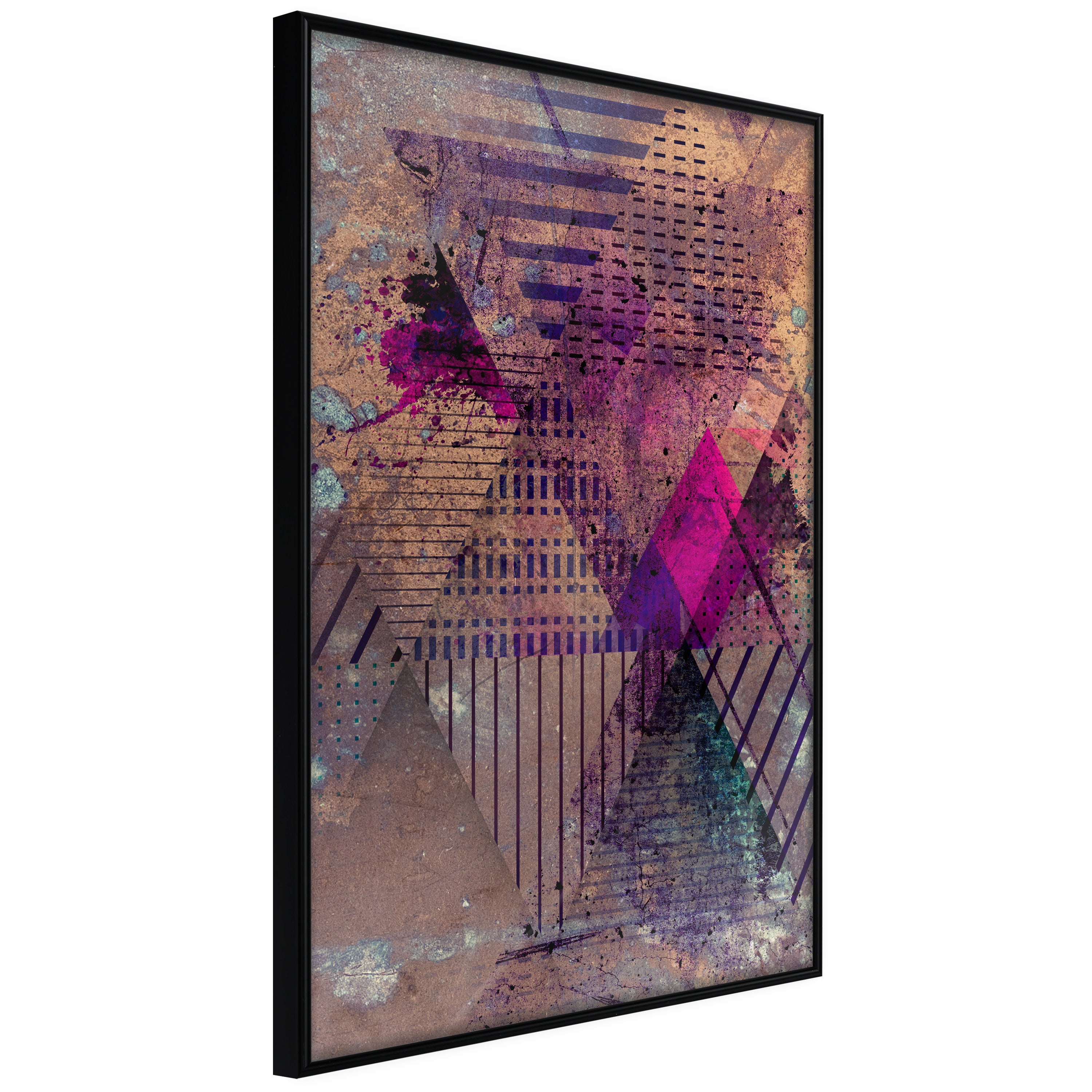 Poster et affiche - Pink Patchwork I - 20x30 | Leroy Merlin