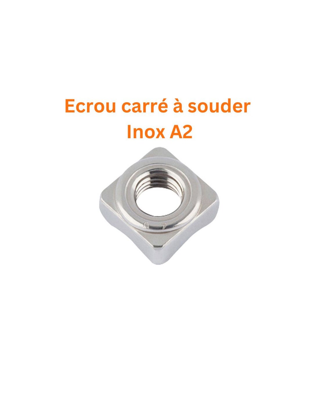 Tuerca cuadrada para soldar M5 9X9X4.2 Inoxidable A2 | Leroy Merlin
