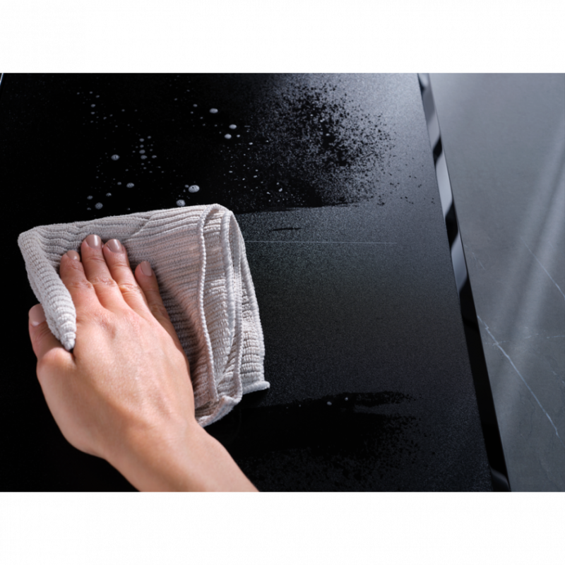 Plaque induction hotte intégrée aspirante AEG saphir matt serie 8000 ...