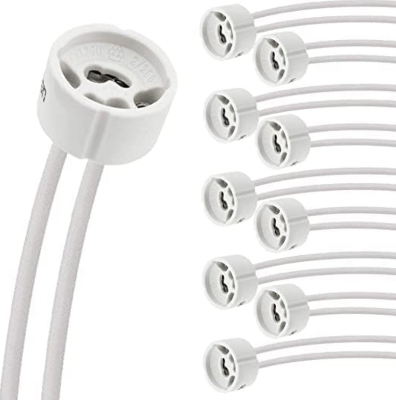 Douille GU10 avec câble pour lampes LED et halogènes | douille LED 230 ...