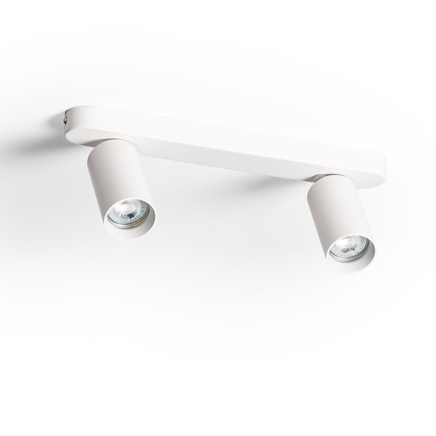 Ledkia Lámpara de Techo Orientable Emir 2 Focos Blanco | Leroy Merlin