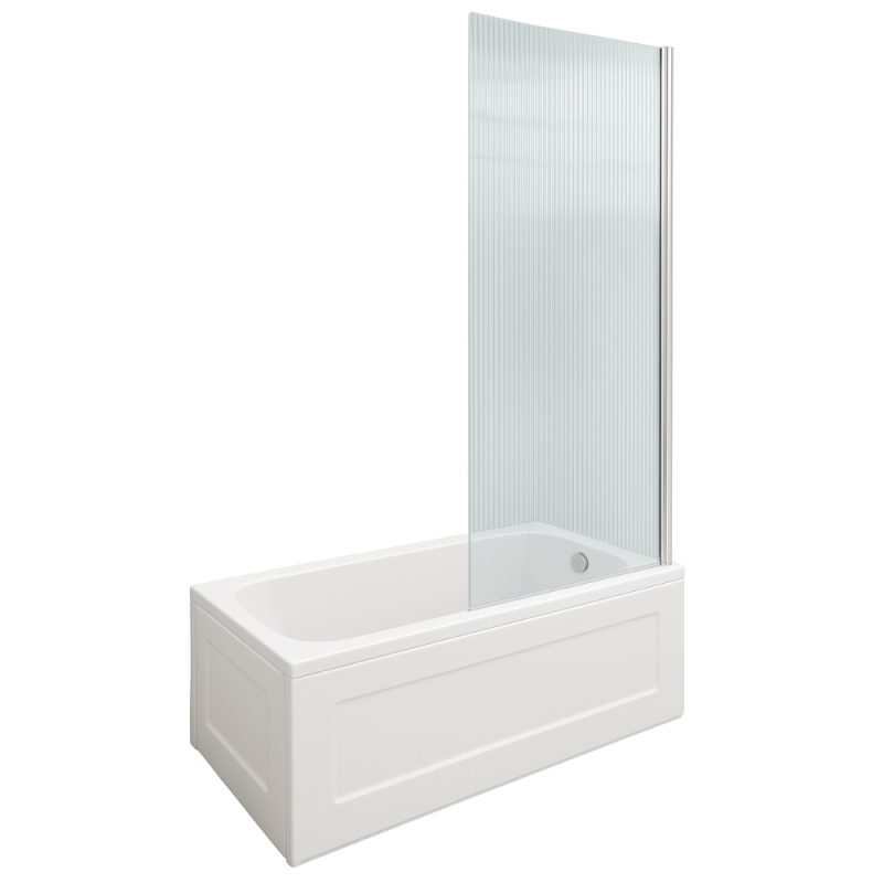 Baignoire droite DURAVIT D-Code 1700x750mm + Pare bain droit AURYS ...