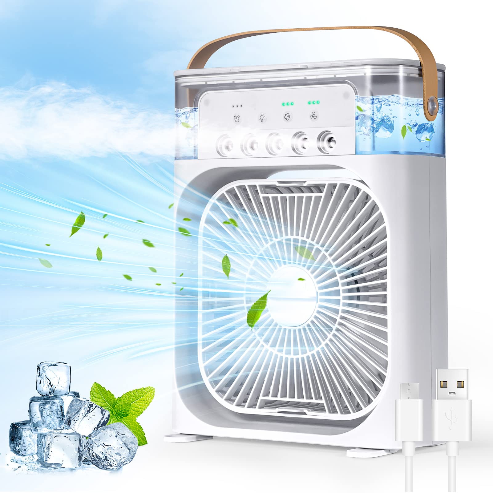 200pcs Climatiseur portable, ventilateur de refroidissement par ...