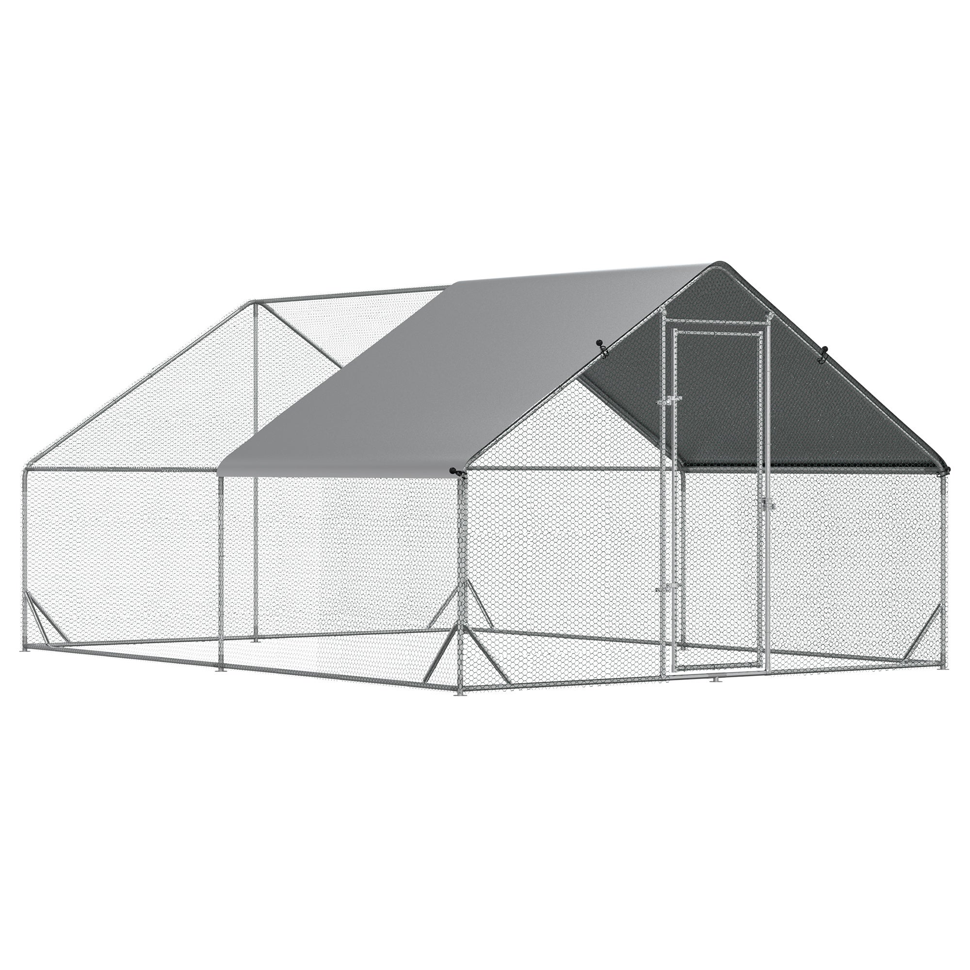 Poulailler - toit - 3 x 2 x 2 m, 2 m, 4-6 chickens | Leroy Merlin