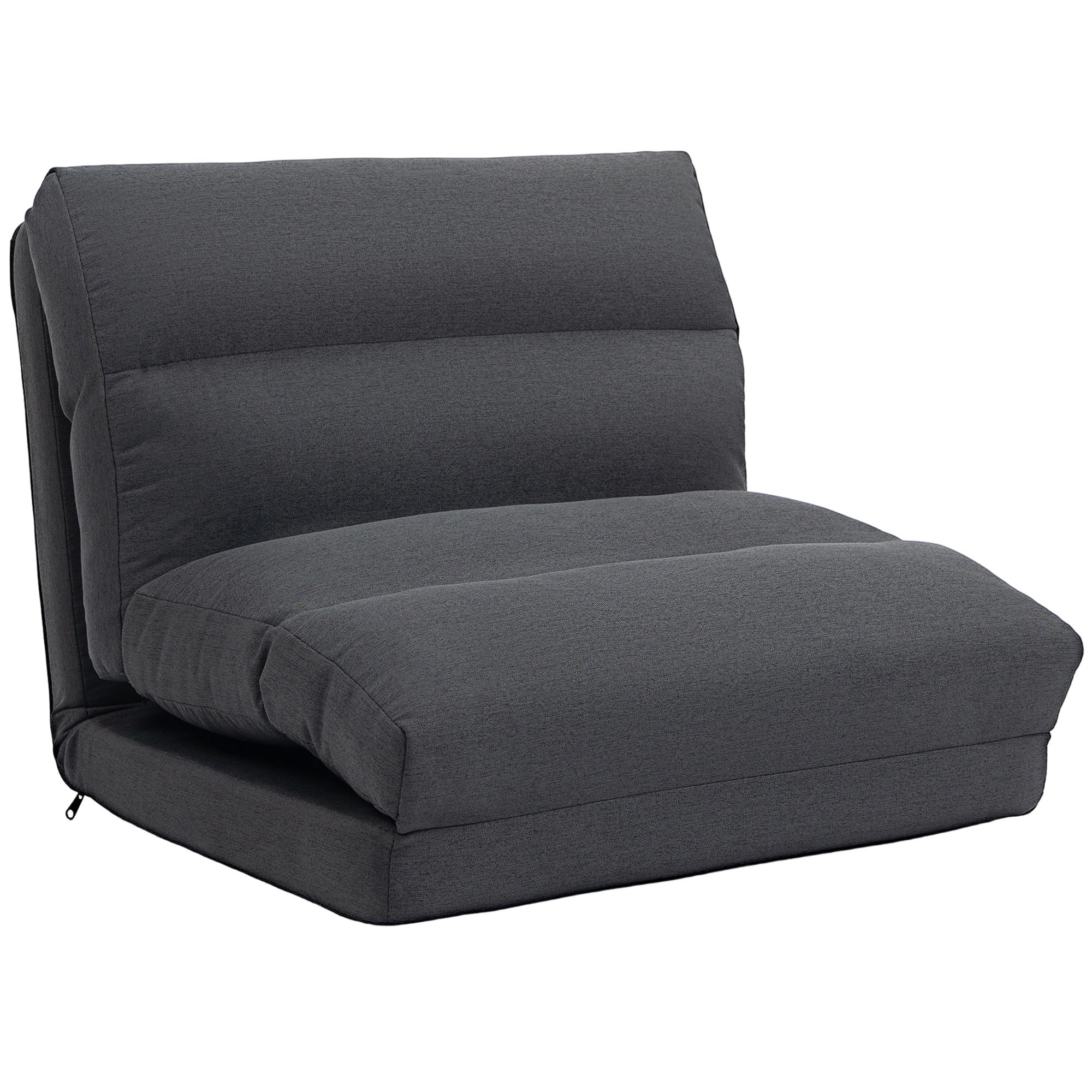 Pouf convertible en lit, dossier inclinable, pliable, jusqu'à 120 kg ...
