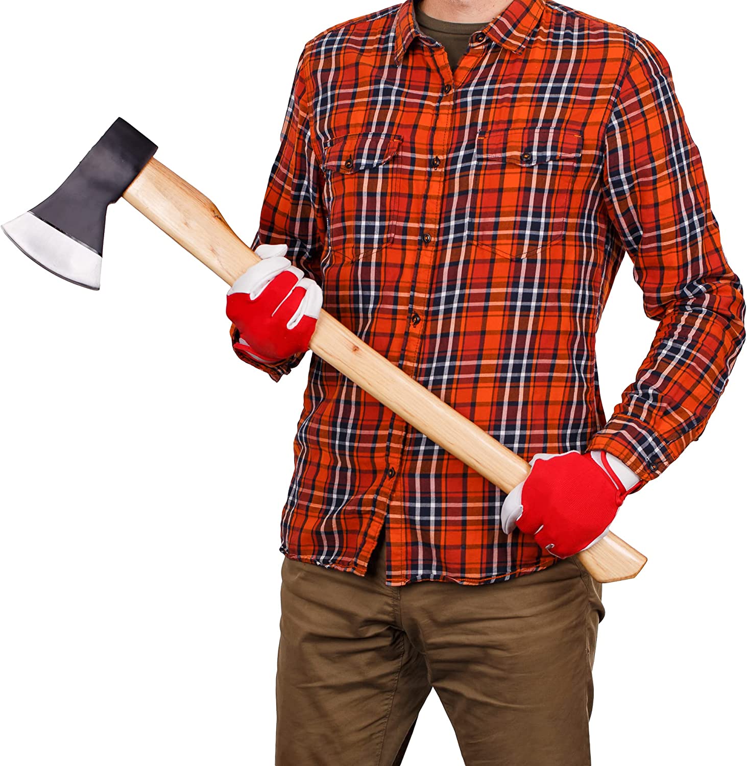 Accetta ascia da spacco spaccalegna per legna con manico in Legno 1.6kg ...