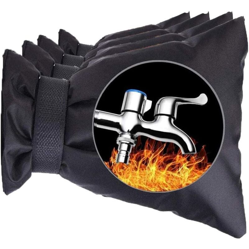 Lot de 4 protège-robinets antigel, imperméables, pour robinets de ...