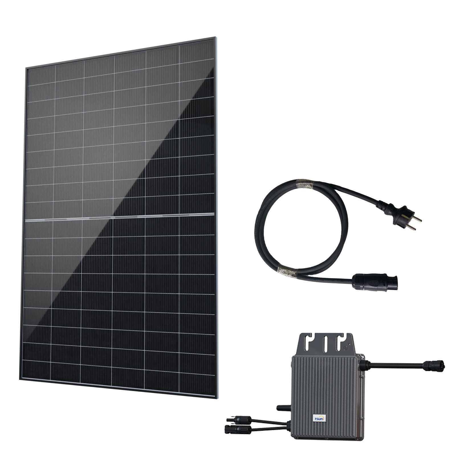 Robinsun 400 W Kit Solar Techo Plano y Jardín con 1 Panel Bifacial ...
