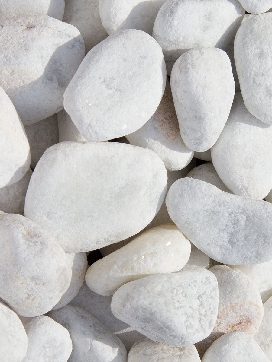 Canto Rodado Blanco Intenso 25 - 40mm 500kg Big Bag 0,35m3 | Leroy Merlin