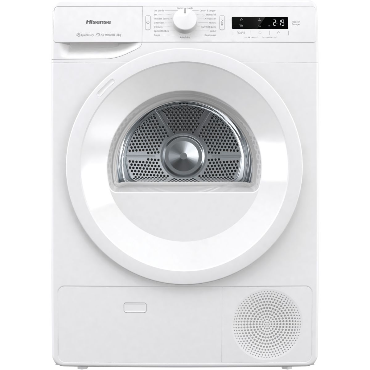 Sèche linge à condensation HISENSE DCGP803 | Leroy Merlin