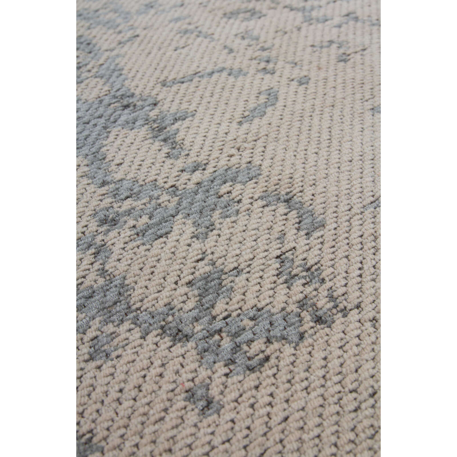 Tapis fait main nostalgie 285 gris | Leroy Merlin