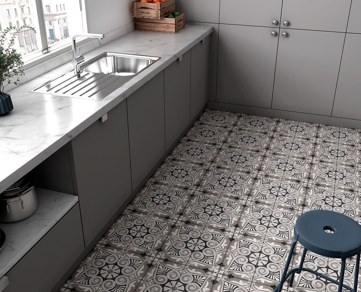 Carrelage Imitation Carreaux De Ciment Brico Depot