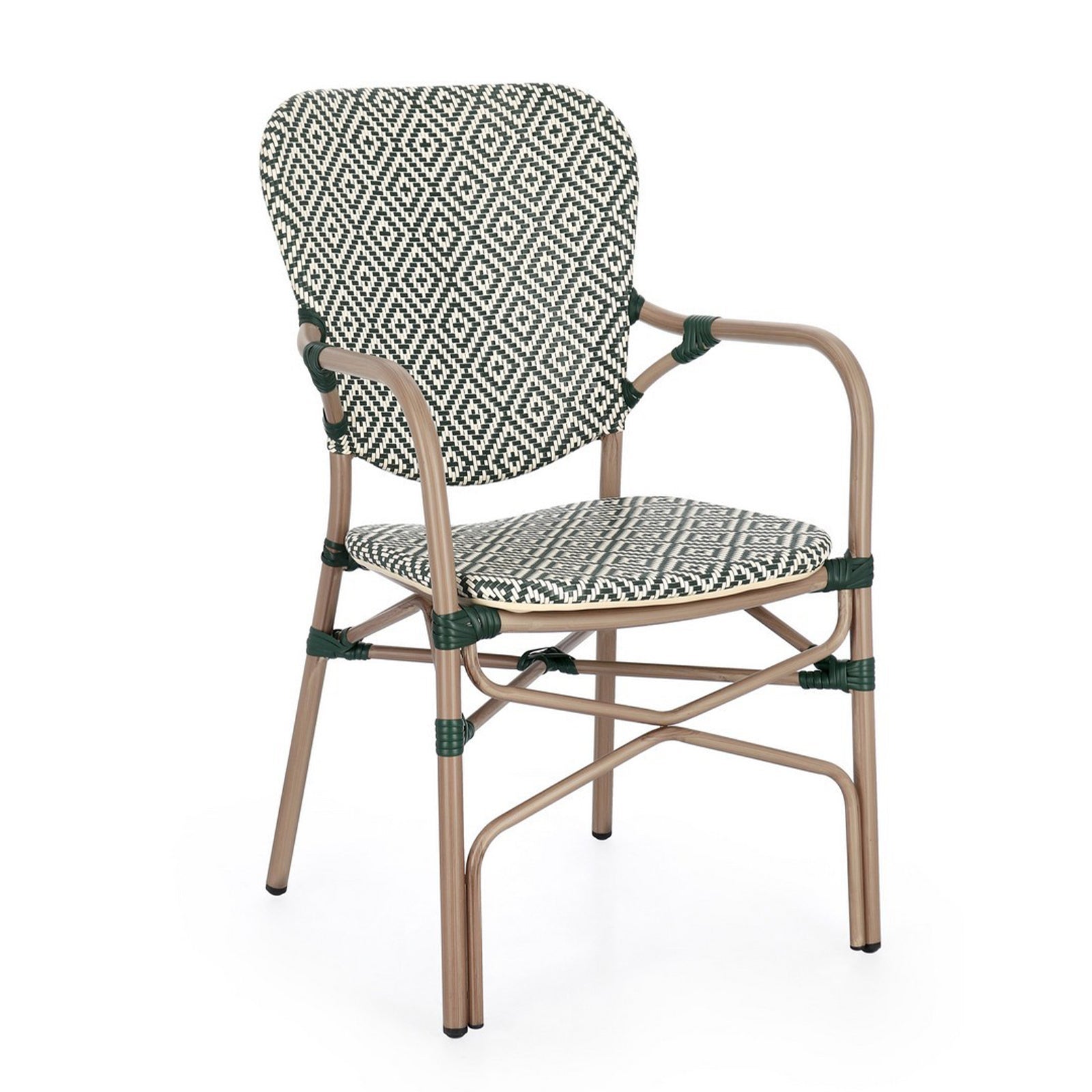 Chaise « Cadeira », structure en aluminium, assise en textilène, pour l ...