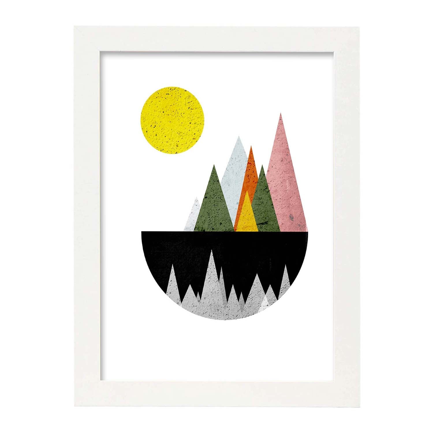 2 Feuilles Réglées Pour Cadre Le Style Géométrique. Affiches Avec Des ...