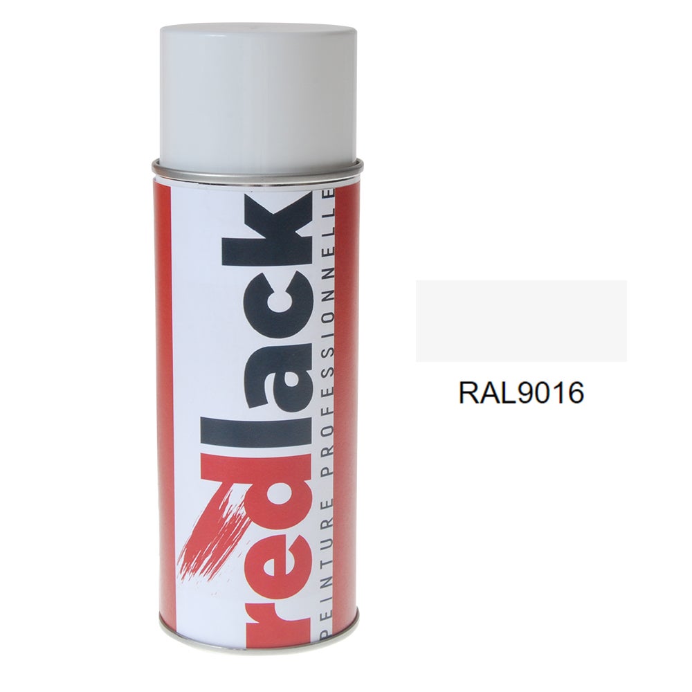 Pintura en spray Blanco tráfico RAL 9016 Brillo multisuperficie Redlack ...