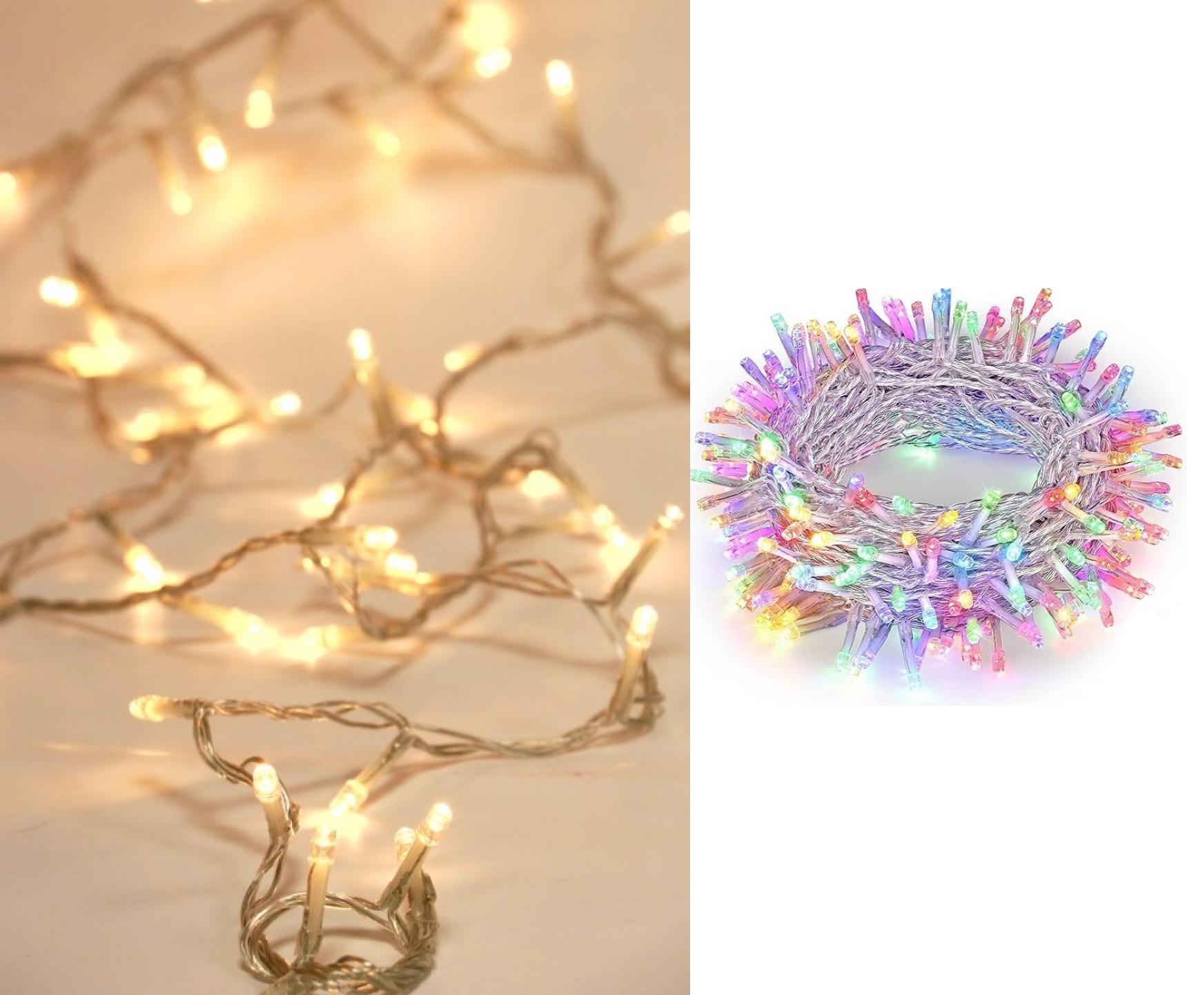 Guirnaldas Luces LED Interior Enchufar Decoración para Arbol Navidad 4 ...