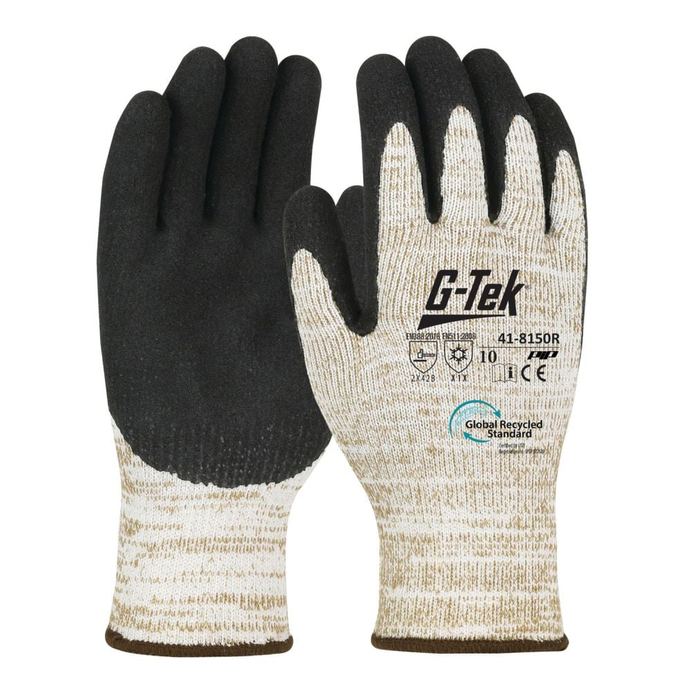 Gants recyclés anti-froid ENDUCTION LATEX G-TEK 3RX (lot de 6 paires ...