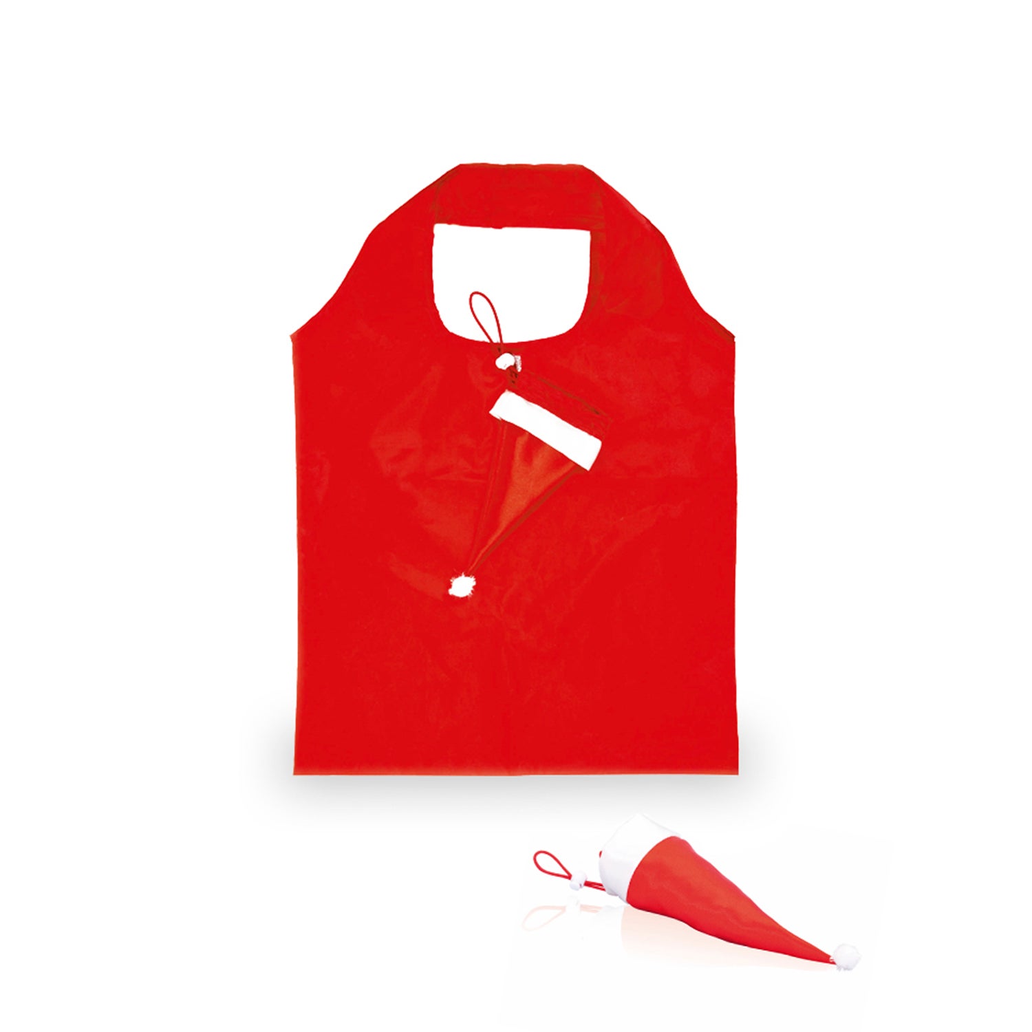 PALMI Sac pliable avec un design de Noël amusant. 38x0,5x39 cm. Couleur ...