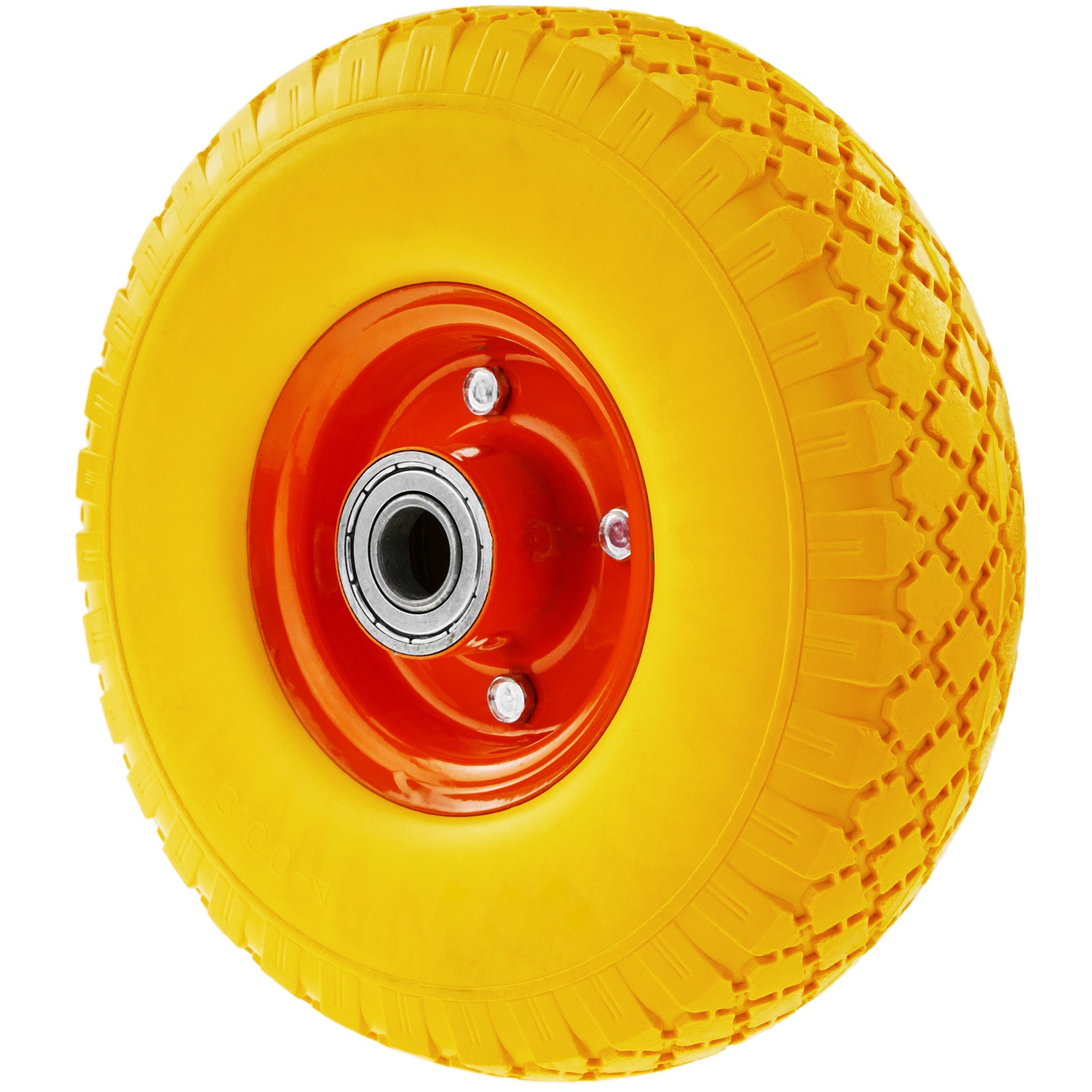 Roue pleine jaune pour brouette 10x3” et 100Kg | Leroy Merlin