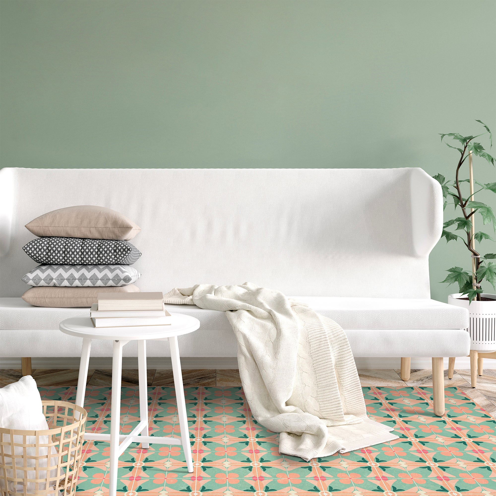 Tapis/ Motifs géométriques colorés / 91x152 cm - RECTANGLE/ Créé et ...