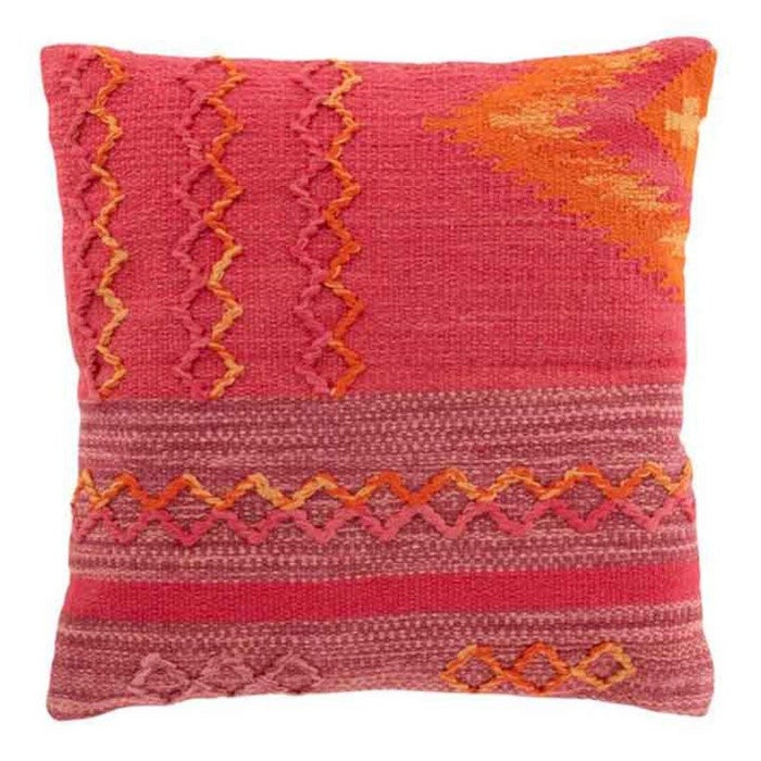 Coussin Déco "Joyeux Ethnic" 45x45cm Rose & Violet | Leroy Merlin