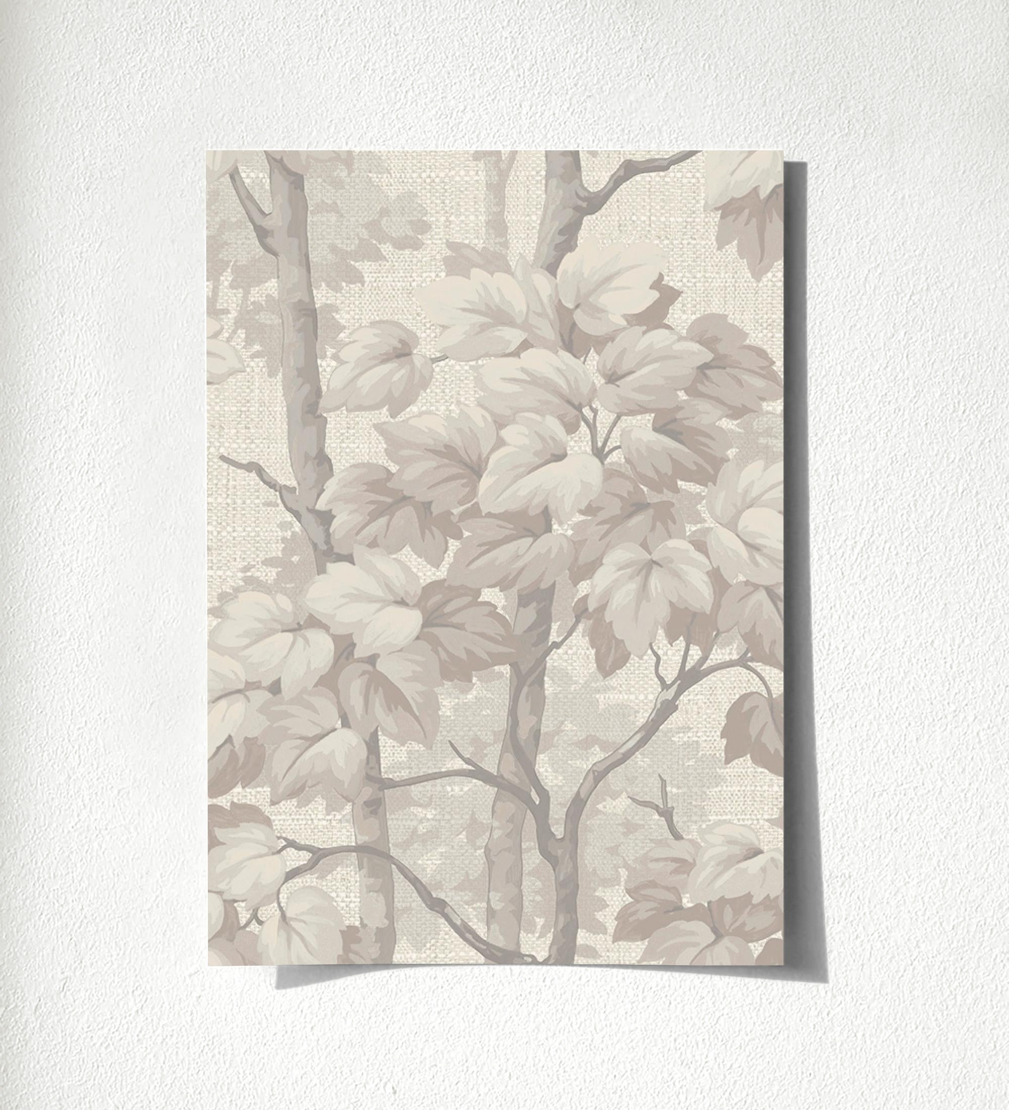 Muestra DIN A4 de Papel pintado vinílico lavable bosque de árboles y ...