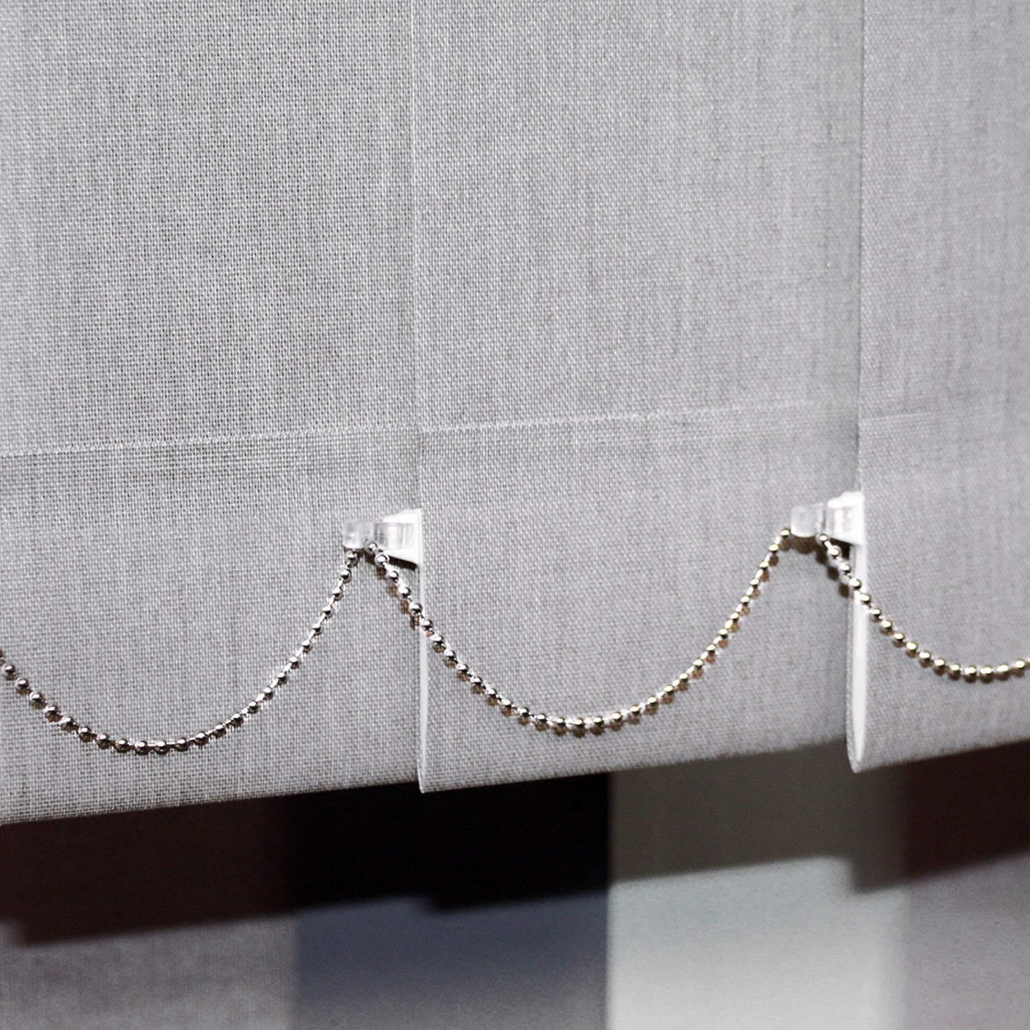 MADECOSTORE Chaînette basse chromée pour store californien à lamelles ...