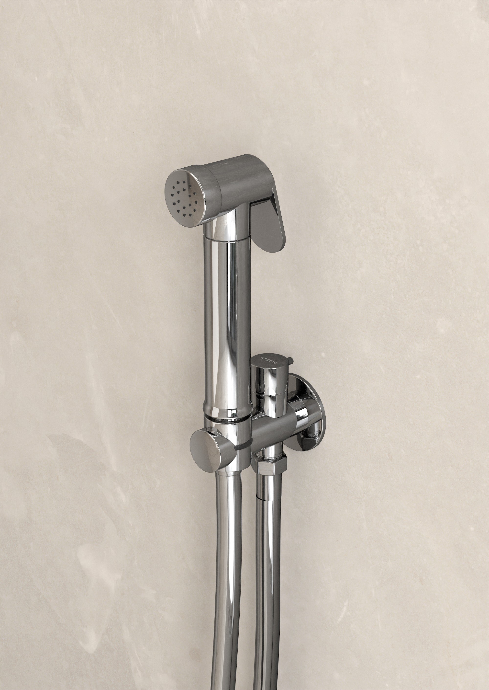 Kit douchette WC mural rond - Chromé | Leroy Merlin