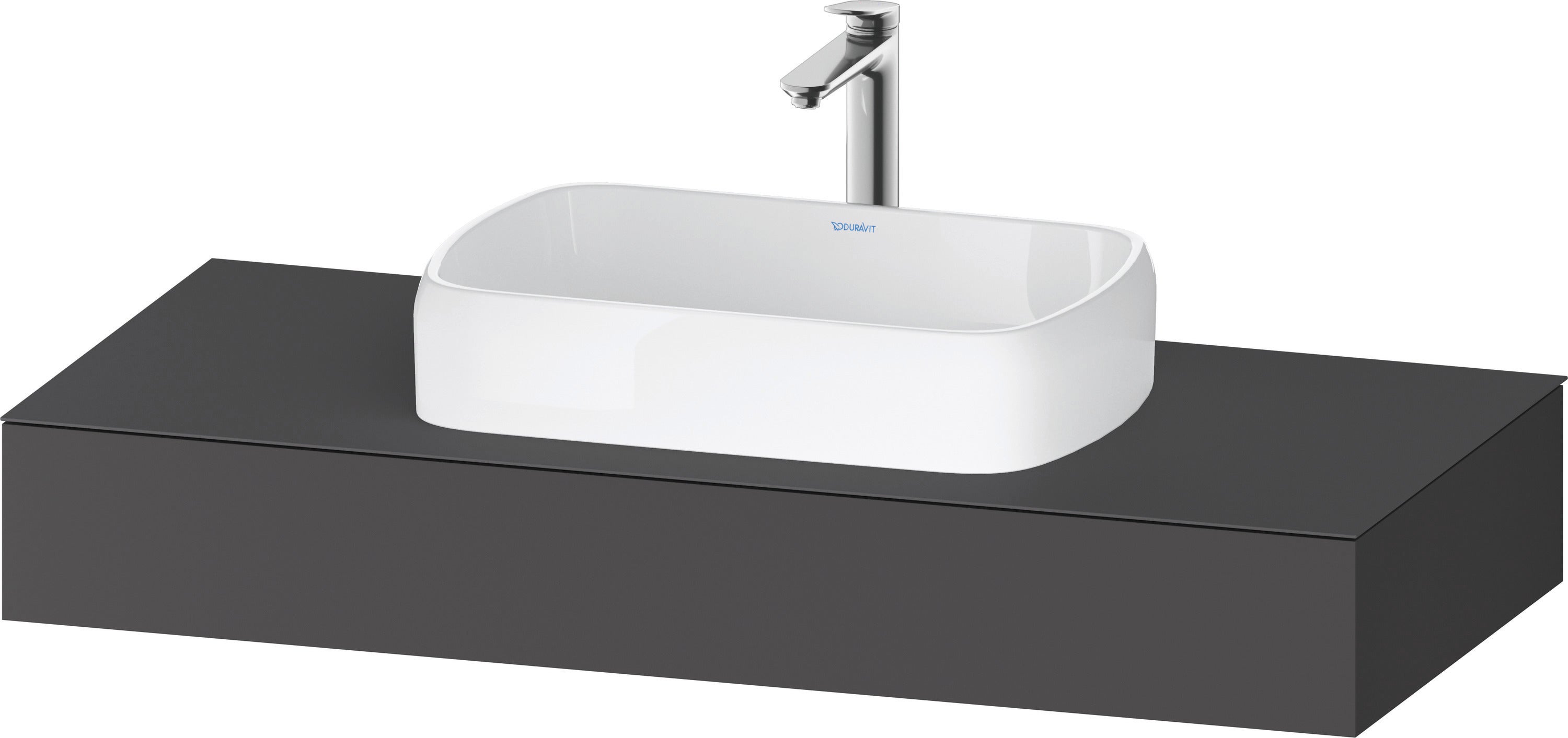 Duravit Qatego Console, 1200x550x170mm, avec découpe au centre ...