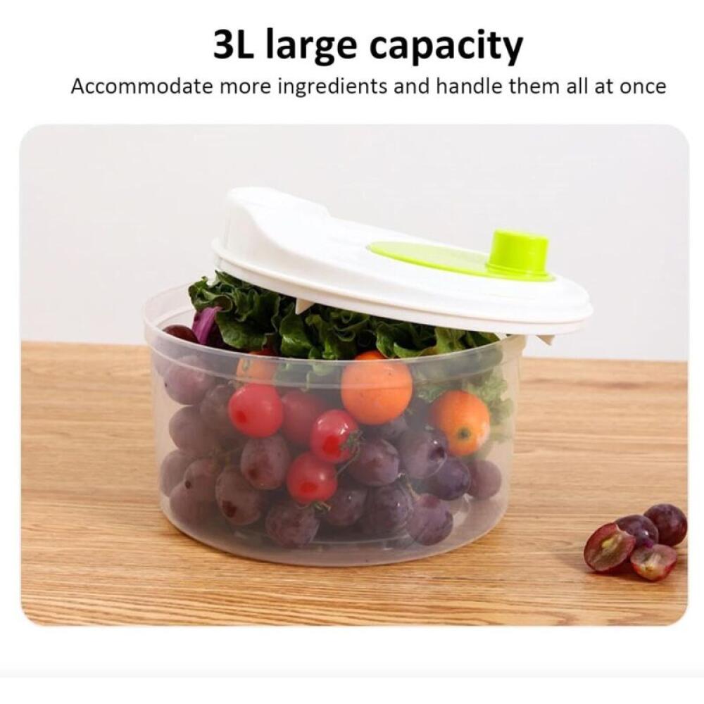 Centrifugadora de ensalada de gran capacidad: incluye bol, colador y ...