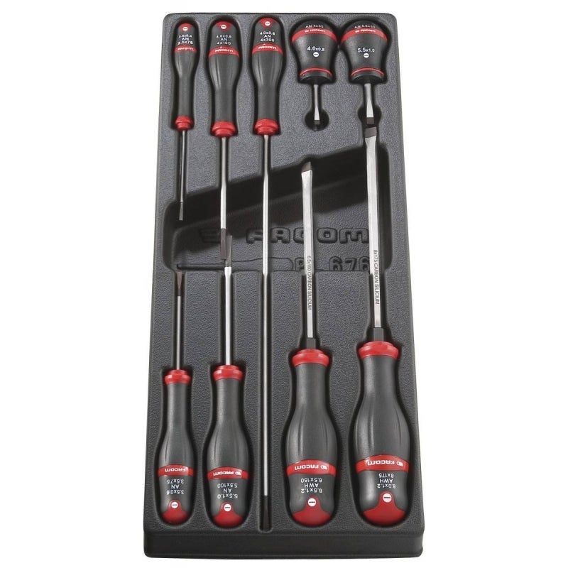 FACOM - Module de 9 tournevis Protwist plats MOD.AT4PB | Leroy Merlin